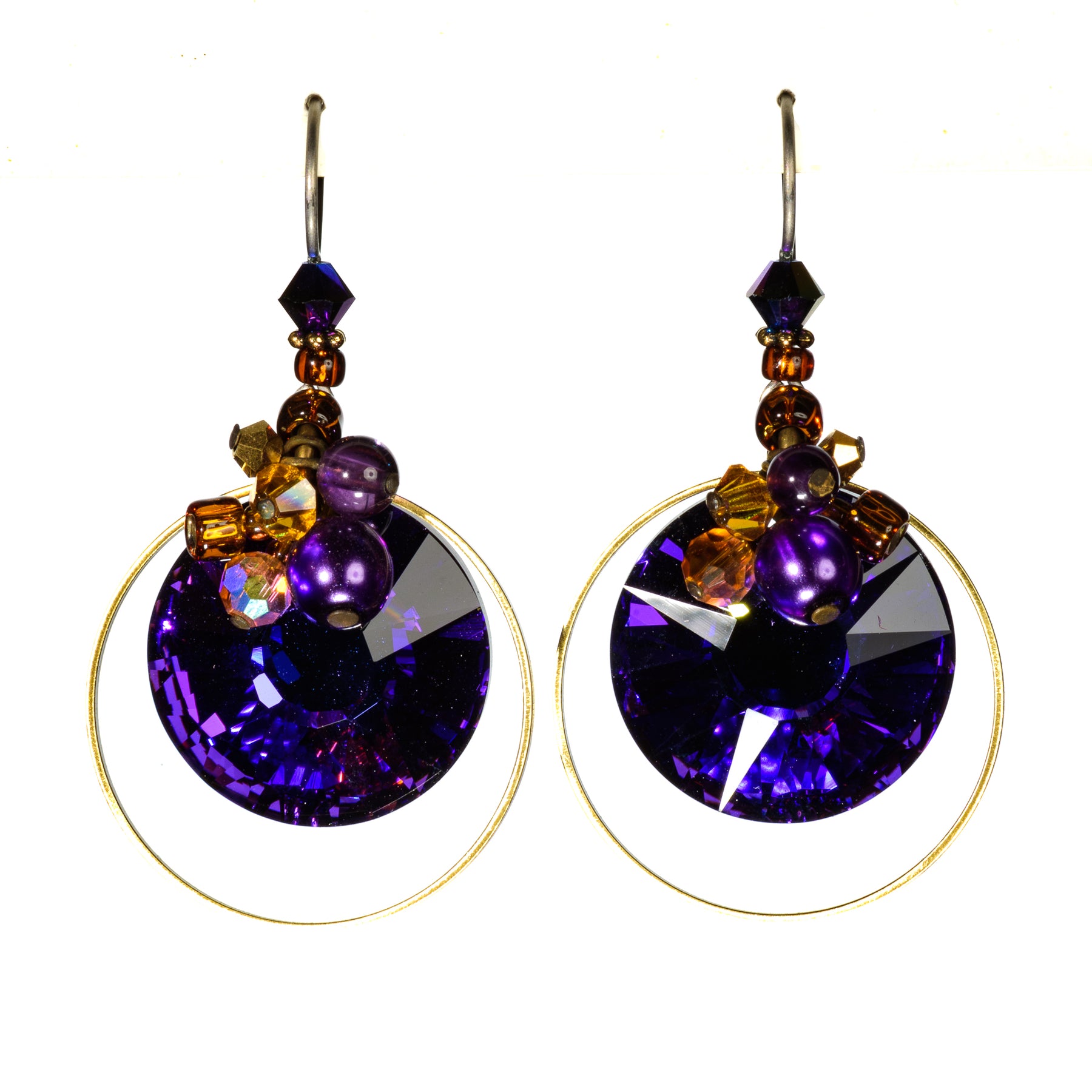 Handmade jewelry in royal colors | Gloriana | born of artisan, Honica!