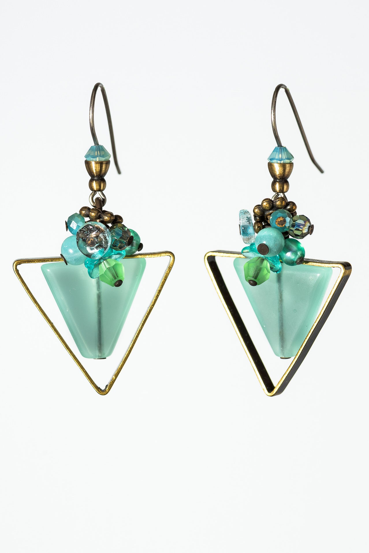 Handmade jewelry, colors like icebergs & emeralds, Solitude by Honica!